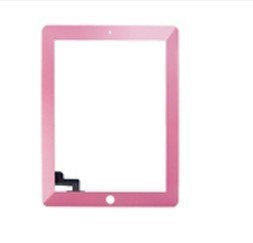 Original Ipad 2 Digitizer Touch Screen iPad Spare Parts , Pink / Yellow / Red / Blue