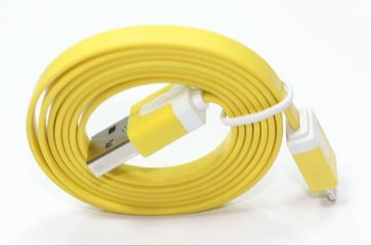 Colorful Iphone 5 USB Cable Apple iPhone Accessory in Pink , Yellow
