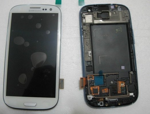 White and black Samsung Galaxy S S3 I9300 Screen Replacement LCD Display