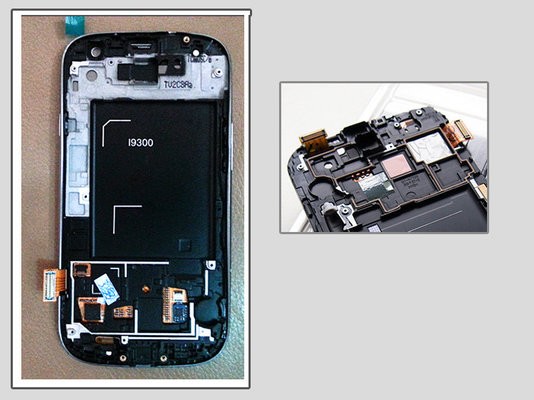 White and black Samsung Galaxy S S3 I9300 Screen Replacement LCD Display