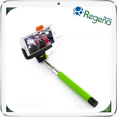 Cell Phone Z07-5 Extendable Handheld Wired Selfie Stick with L-Shaped Phone Clamp