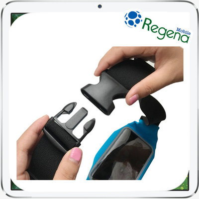 Blue Dustproof Mobile Phone Accessory Smartphone Belt For Outdoor Sport