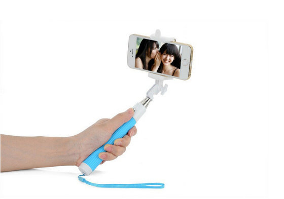 Cell Phone Selfie Stick Handheld Audio Cable control selfiestick For Iphone 6