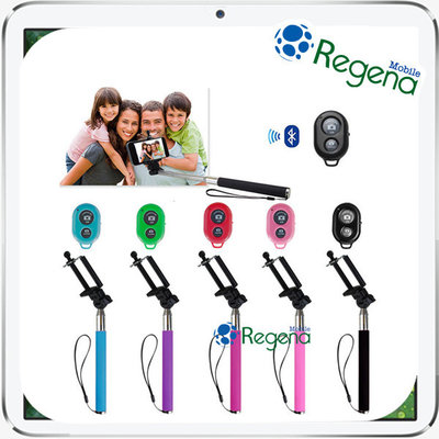 Z07-1 Monopod Mobile Phone Selfie Stick For Android And Iphone With 1 Clamp
