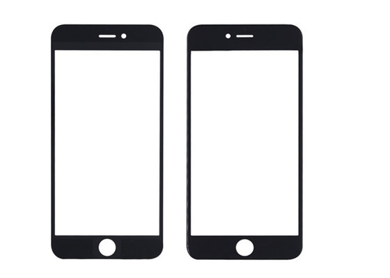 White Cell Phone Spare Parts Iphone 6 Plus Front Screen Glass Replacement