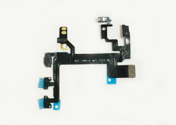 Power Switch ON OFF Button Flash Light Mic Flex Cable Ribbon For iPhone 5S Cell Phone Spare Parts