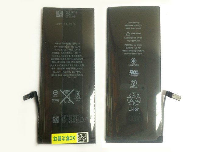 3.8V 2750 mAh  Rechargeable Li-ion Polymer Battery For iPhone 6s Plus / mobile phone batteries