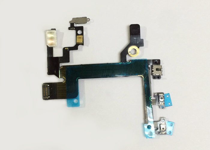Power Switch ON OFF Button Flash Light Mic Flex Cable Ribbon For iPhone 5S Cell Phone Spare Parts