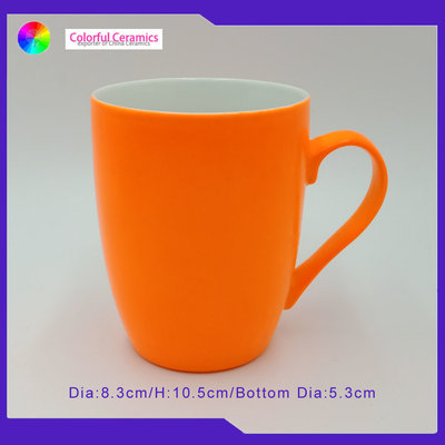 Glazed Custom Printed Ceramic Coffee Mugs Food Contact Safe Light Color