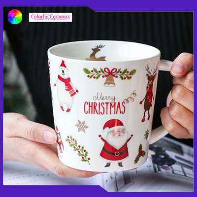 Breakfast Ware Promotional Ceramic Coffee Mugs Stoneware Christmas Mugs