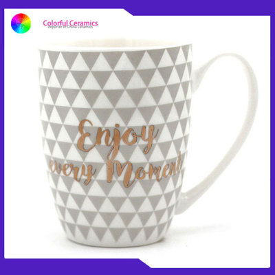 Commercial Monogram Custom Ceramic Coffee Mugs 8.5cm*10cm Size