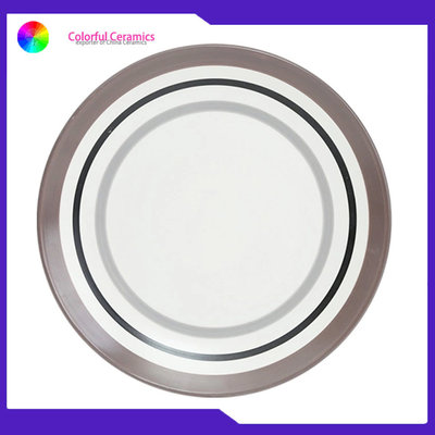 Steak / Pastry / Dessert Custom Printed Ceramic Plates Lead Free Tableware Set