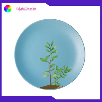 Tableware Set Dinner Custom Printed Ceramic Plates 8 Inch Sala Dessert Container