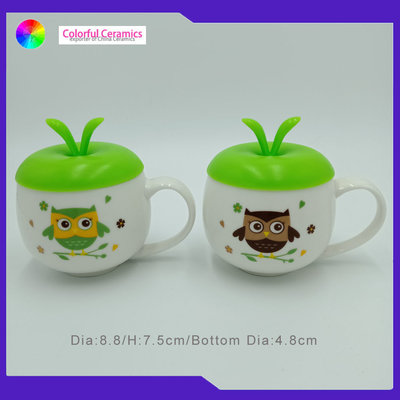 Safety Custom Ceramic Coffee Mugs Ceramic Mug With Lid Personalised