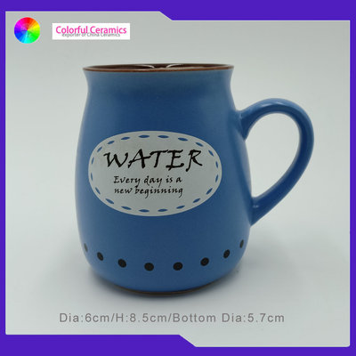 Personalized Stoneware Coffee Mugs Special Shape Large Stoneware Mugs