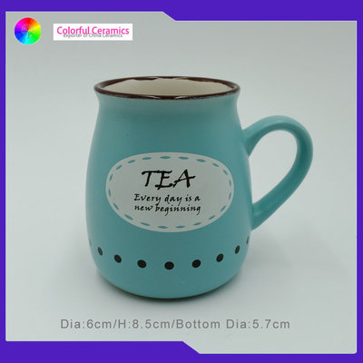 Personalized Stoneware Coffee Mugs Special Shape Large Stoneware Mugs