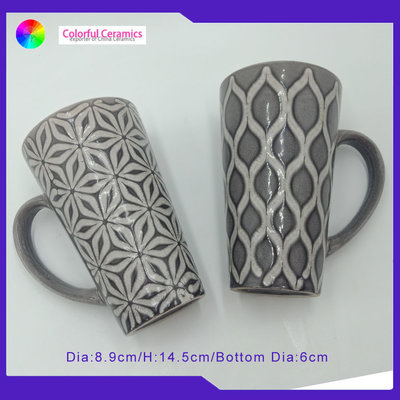 Anti - Corrosion Glaze Promotional Ceramic Coffee Mugs Ceramic Mugs With Logo