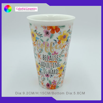 Printable Ceramic Coffee Mugs Without Handles Pottery Travel Mug Without Handle