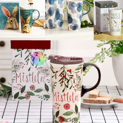 Decal Food Grade Ceramic Promotional Mugs Promotional Ceramic Cups