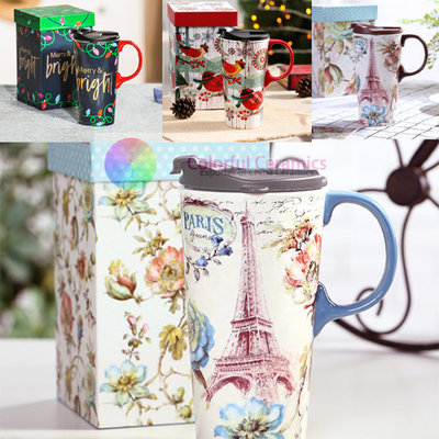 Decal Food Grade Ceramic Promotional Mugs Promotional Ceramic Cups