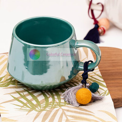 water mug ceramic cup coffee cup breakfast cup milk mug pearly-lustre electroplate glaze