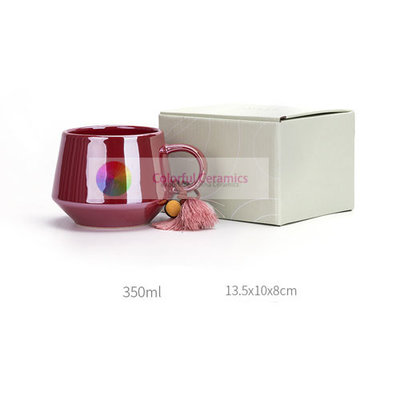 water mug ceramic cup coffee cup breakfast cup milk mug pearly-lustre electroplate glaze