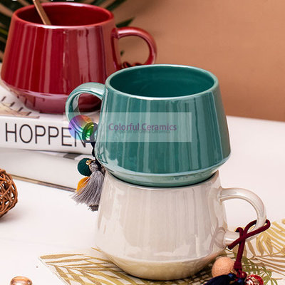 water mug ceramic cup coffee cup breakfast cup milk mug pearly-lustre electroplate glaze