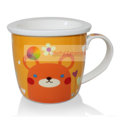 ceramic mug with lid 320ml  new bone china kids mug пить кофе custom ceramic coffee mugs