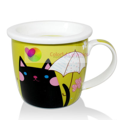 ceramic mug with lid 320ml  new bone china kids mug пить кофе custom ceramic coffee mugs