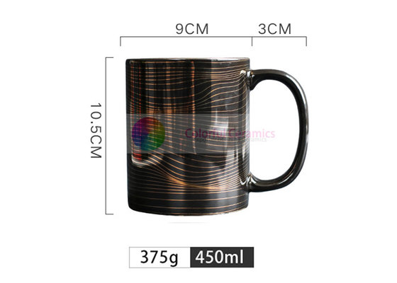 Nordic Marble Custom Ceramic Coffee Mugs Fashionable For Cappuccino