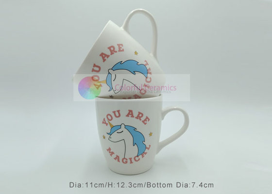European Custom Printed Ceramic Coffee Mugs Elegant Birthday Gift Use
