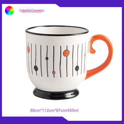 Foot Design Small Promotional Ceramic Coffee Mugs Lead Cadmium Free