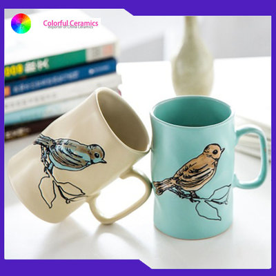 Creative Hand Painted Ceramic Coffee Mugs Continental Hand Painted