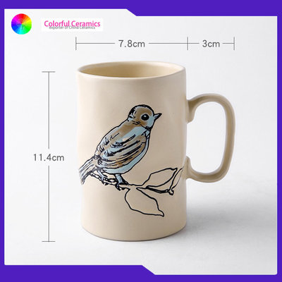 Creative Hand Painted Ceramic Coffee Mugs Continental Hand Painted