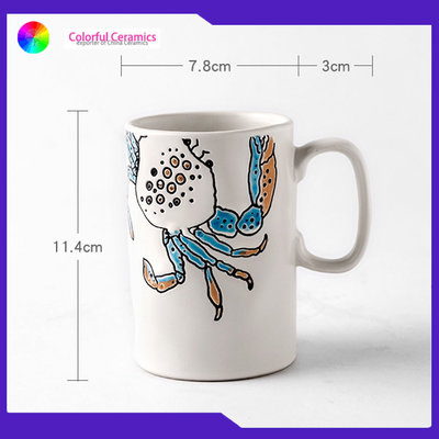 Creative Hand Painted Ceramic Coffee Mugs Continental Hand Painted