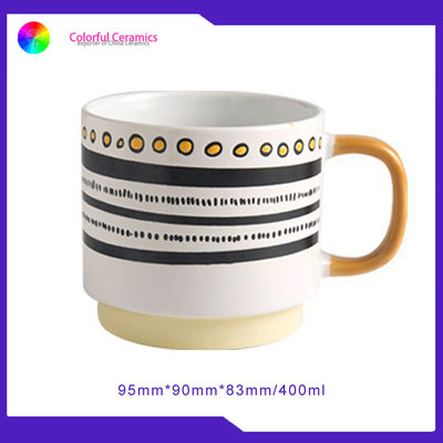 Vintage Tableware Hand Painted Ceramic Mugs Colorful Personalized Ceramic Cups
