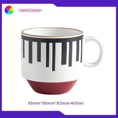 Japanese Custom Ceramic Cups Gold Rim Elegant For Drinking Tea Milk