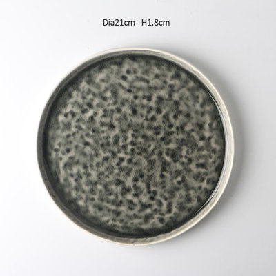 Eco - Friendly Custom Printed Ceramic Plates Flat Steak Use Unique Design
