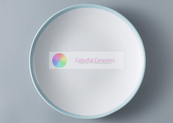 Nordic Custom Printed Ceramic Plates Solid Color Personalized Ceramic Dishes