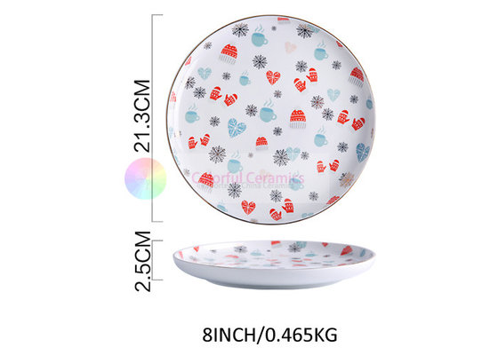 Decorative Personalized Dessert Plates Custom Printed Dinner Plates