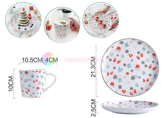 Decorative Personalized Dessert Plates Custom Printed Dinner Plates