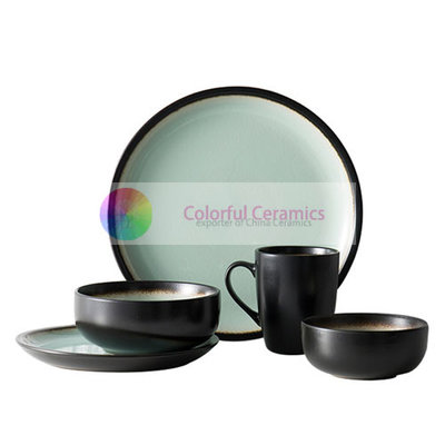 Household Ceramic Dinnerware Sets Western Casual Stoneware Dinnerware Sets