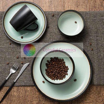 Household Ceramic Dinnerware Sets Western Casual Stoneware Dinnerware Sets