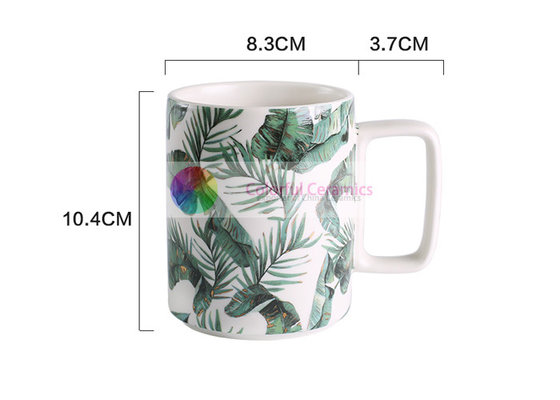 Fresh Botany Colorful Ceramic Cup And Saucer Porcelain Tea Cup And Saucer Coffee Cup Set