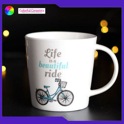 V New Bone China Mug Customized Size White Bone China Coffee Mugs