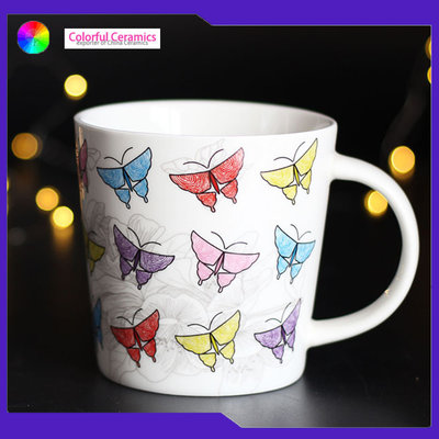 V New Bone China Mug Customized Size White Bone China Coffee Mugs