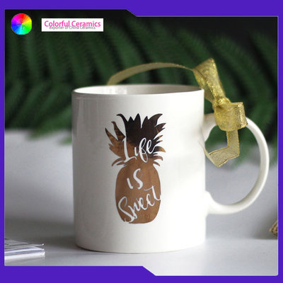 Nordic Pineapple Hand Painted Pottery Mugs Ceramic Custom Promotional Mugs