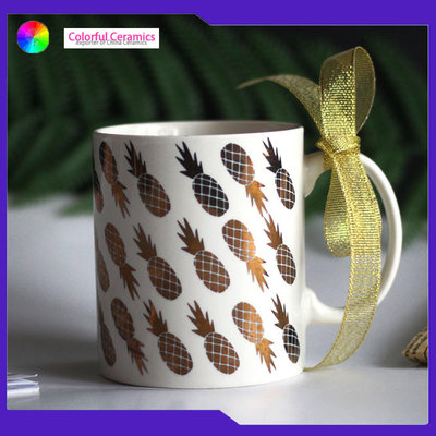 Nordic Pineapple Hand Painted Pottery Mugs Ceramic Custom Promotional Mugs