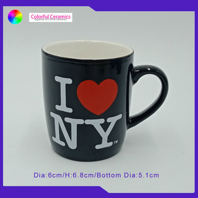 Small Cute Decal Coffee Mug Colorful Coffee Mug Decals With Customized Logo