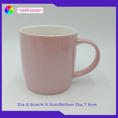 Promotional Gift Glazed Ceramic Coffee Mugs Pearl Color 9.3cm*8.9cm